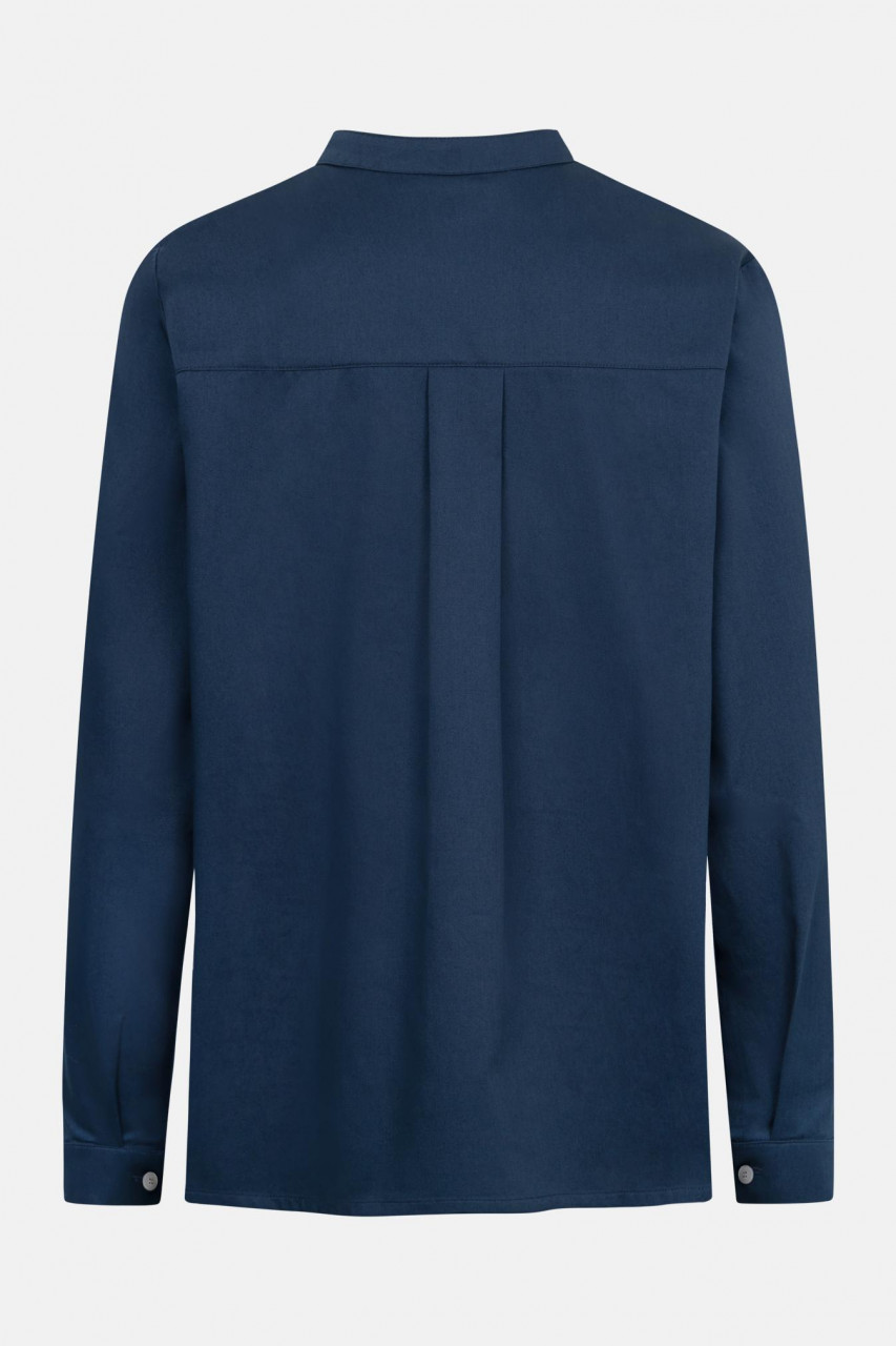 Hanseheld Fischerhemd Blau Uni GOTS Organic | Hanseheld.de