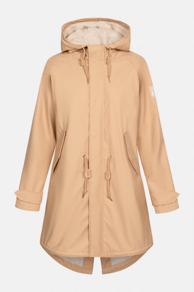 Derbe Traveby Friese Fisher Oliv Damen Regenjacke Nachhaltig | Hanseheld.de