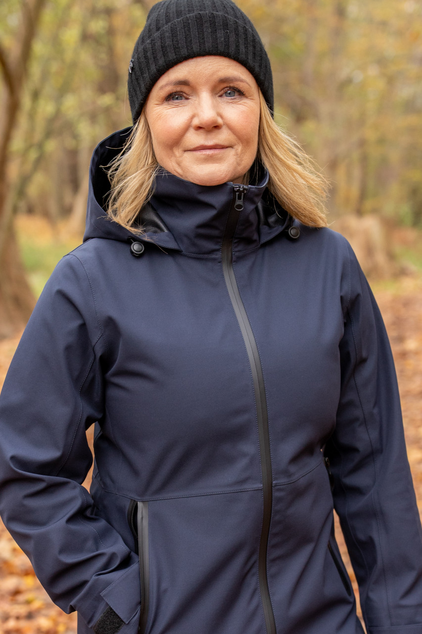 Danefae Danedogwalker Damen Regenmantel Schwarz Black | Hanseheld.de