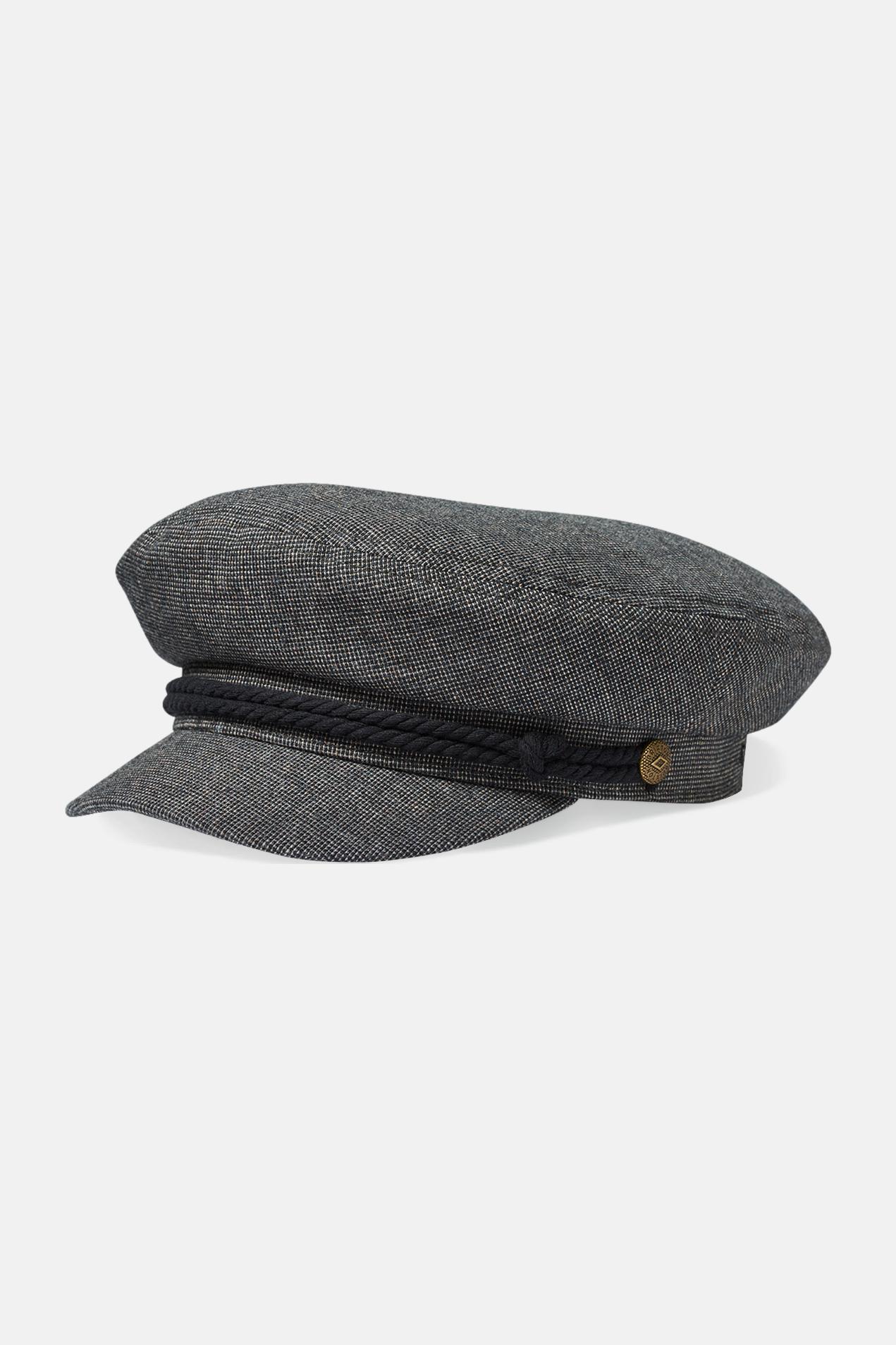 Brixton Fiddler Cap Elbsegler Grau Schwarz Tweed | Hanseheld.de
